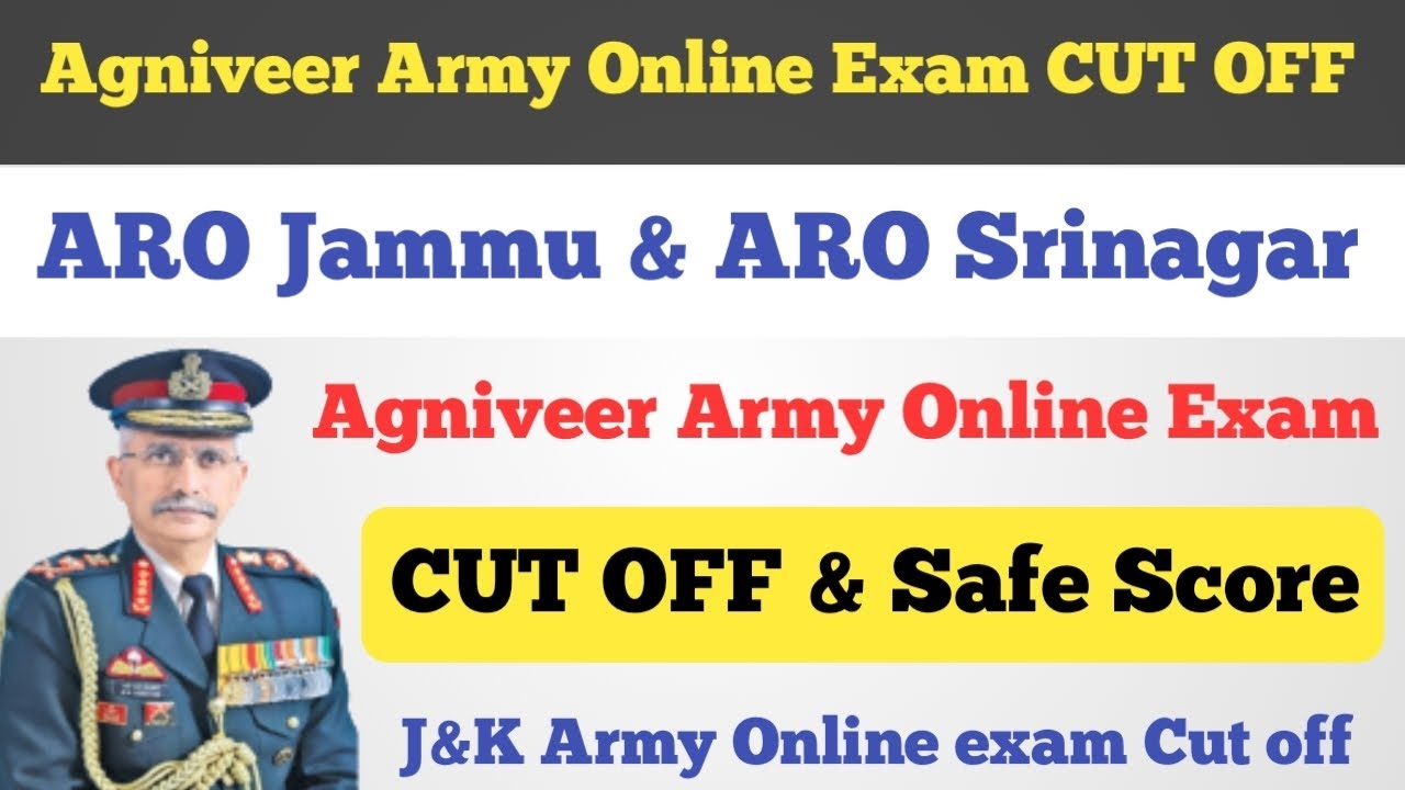 J&K Agniveer Army Online Exam Cut Off 2023, J&K Agniveer Army Online ...