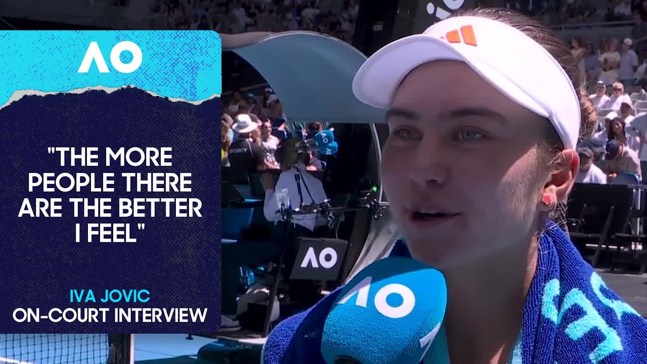 Iva Jovic On-Court Interview | Australian Open 2026 Fourth Round - YouTube
