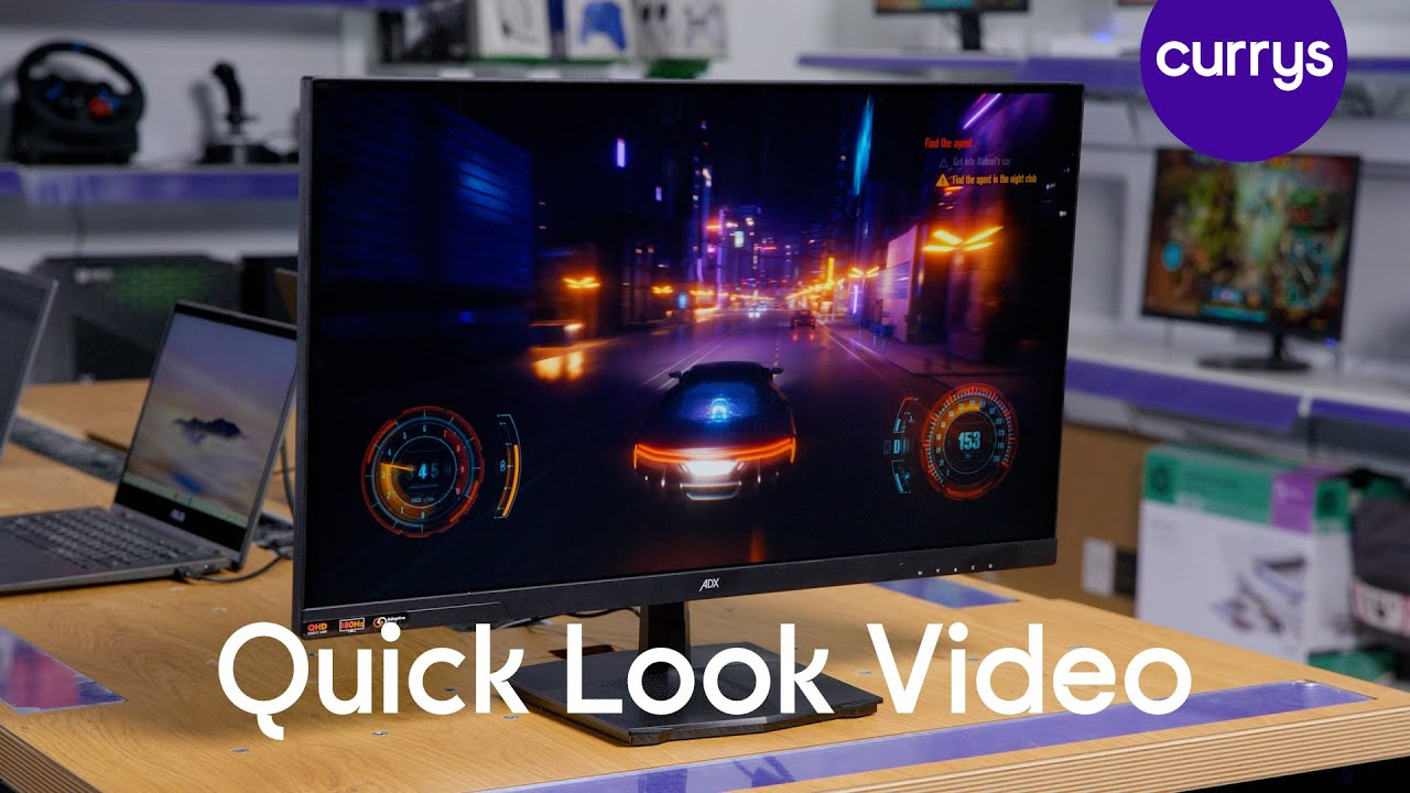 ADX A2710R25 Quad HD 27" Fast IPS Gaming Monitor - Quick Look - YouTube