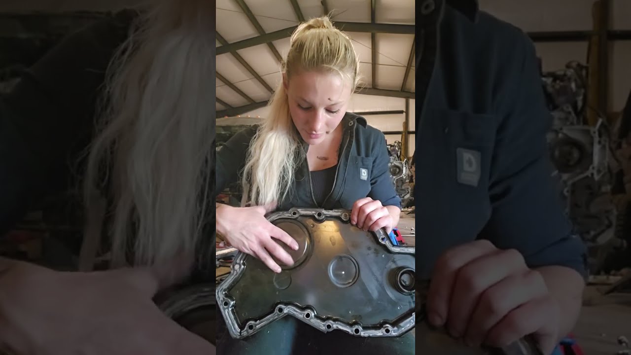 05 Cummins 5.9L Front Main Seal, Timing Cover, and Damper Install - YouTube
