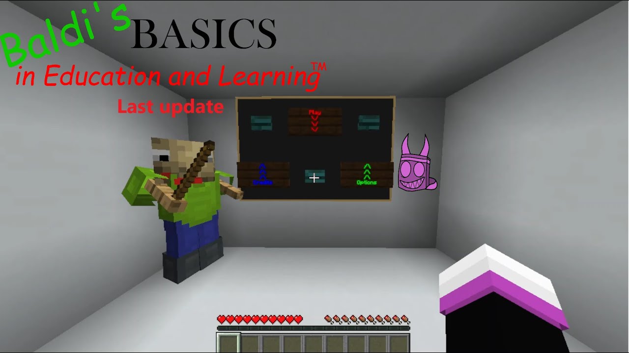 Baldi's Basics PLUS MINECRAFT MAP || Last update + subtitles (prob the ...
