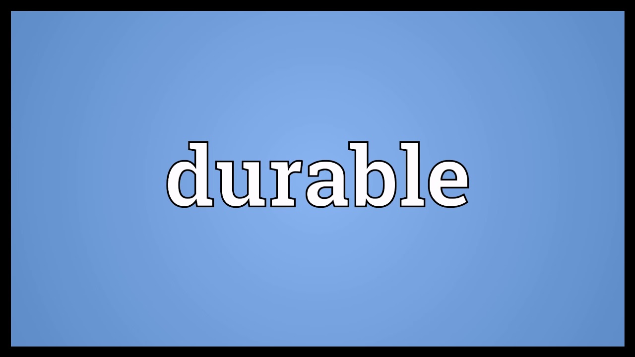 Durable Meaning - YouTube