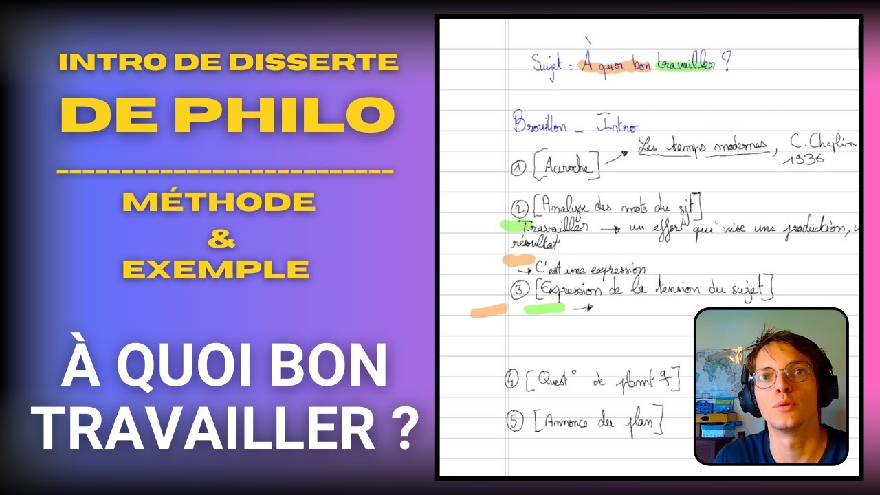 Comment préparer son intro en dissertation de philo (méthode et exemple ...