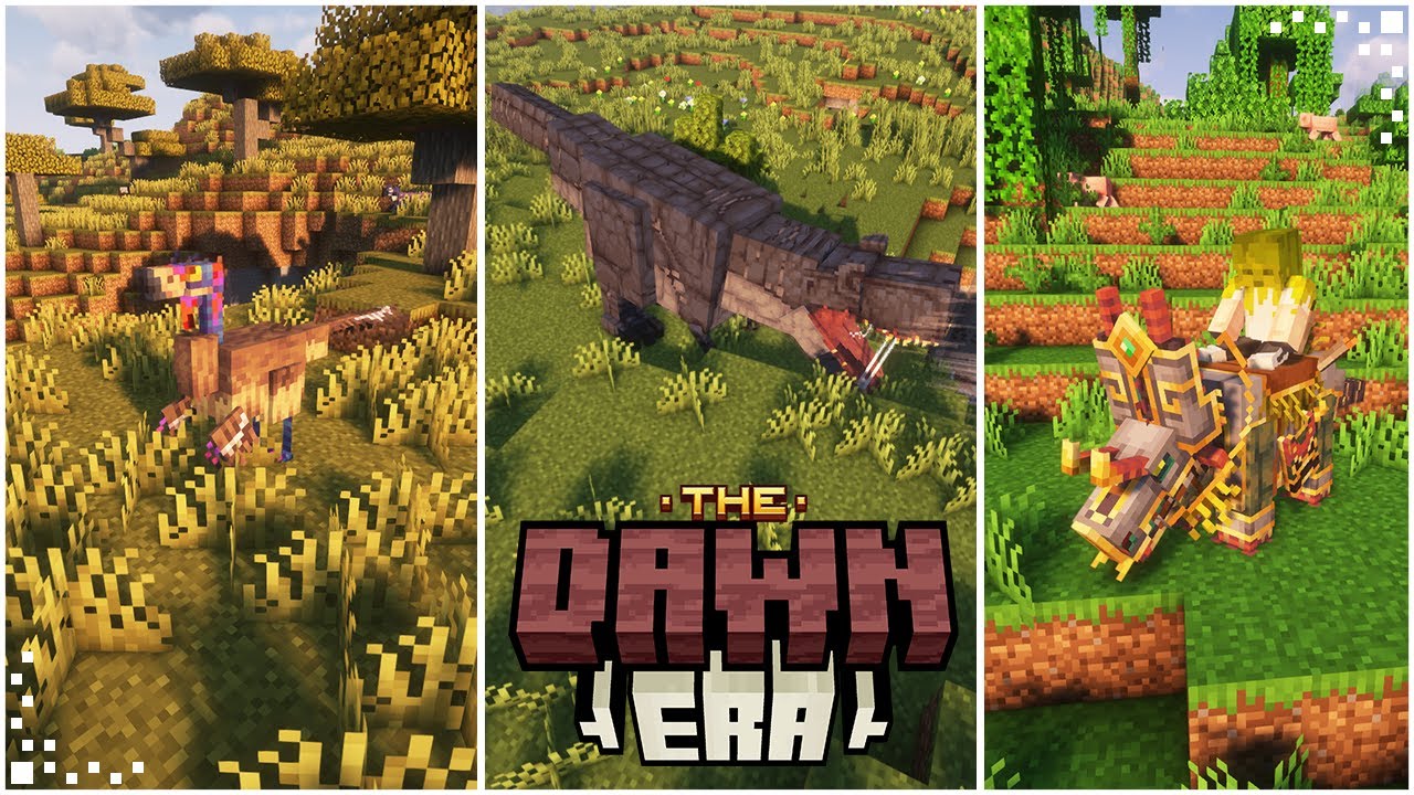 The Dawn Era (Minecraft Mod Showcase) | A Modern Look Into Prehistoric ...