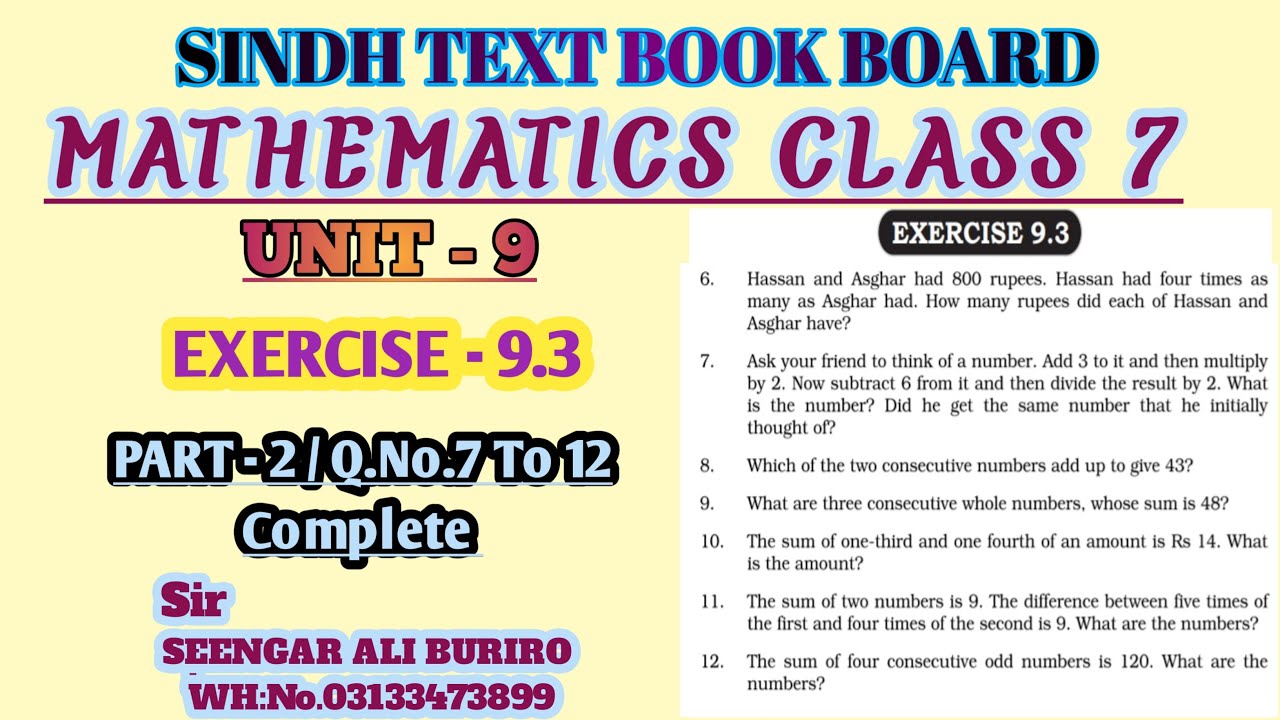 Real life linear Equations problems | Written problems of linear ...