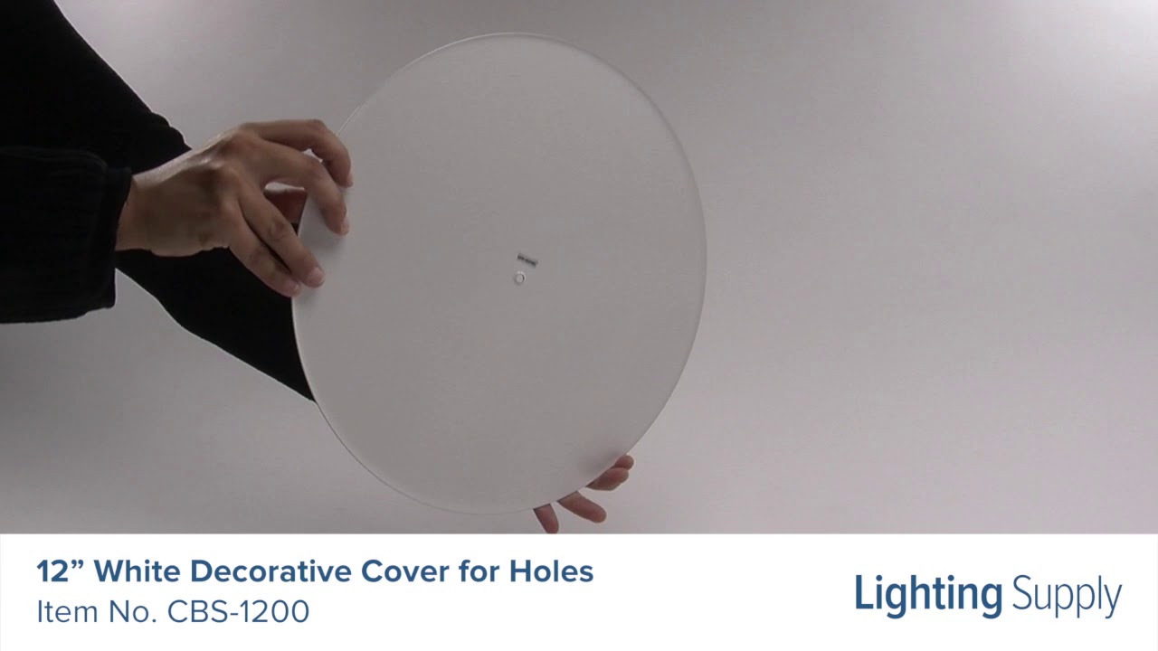 Garvin 12” White Decorative Cover for Holes (CBS-1200) - YouTube
