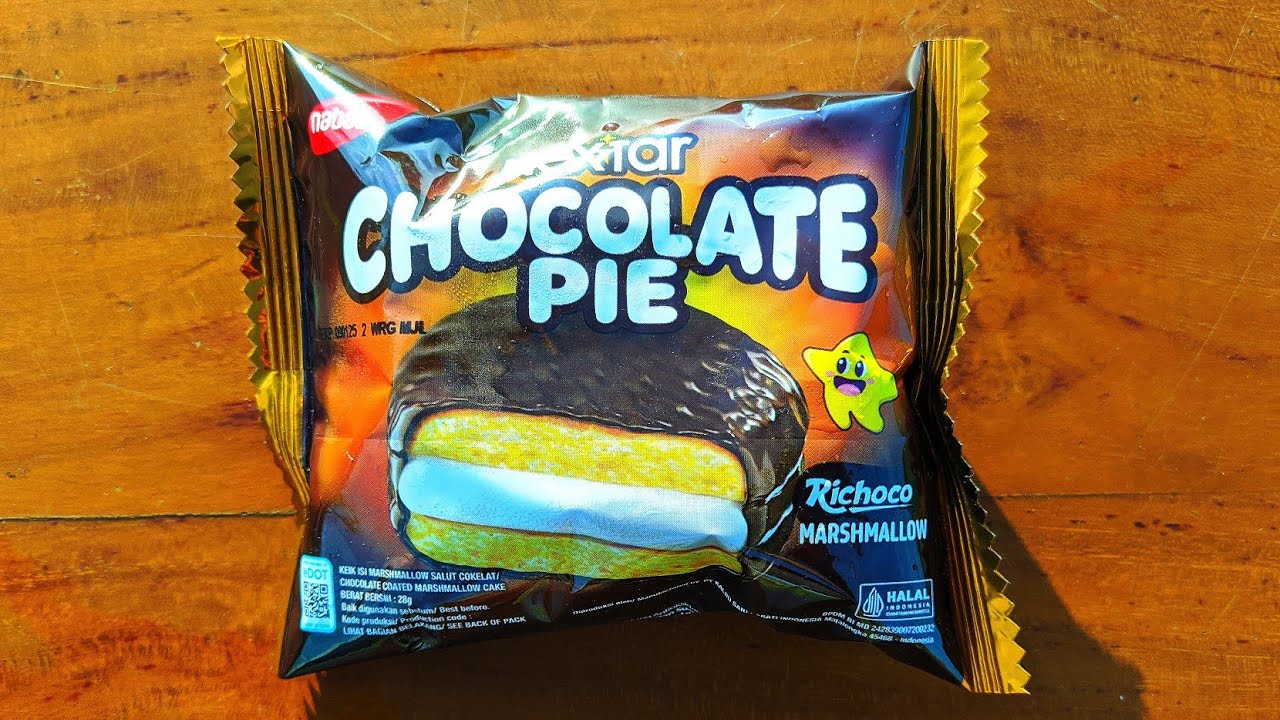4k Asmr richoco nextar chocolate pie 28gr 2000 rupiah - YouTube