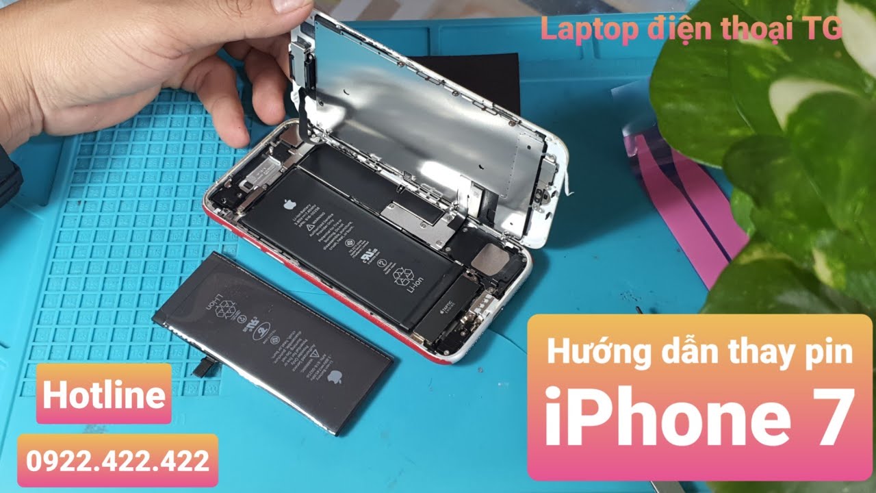 Hướng dẫn thay pin iPhone 7 - YouTube