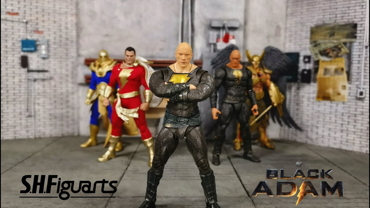 SH Figuarts Black Adam & MAFEX Comparison 1/12 action figure Unboxing ...