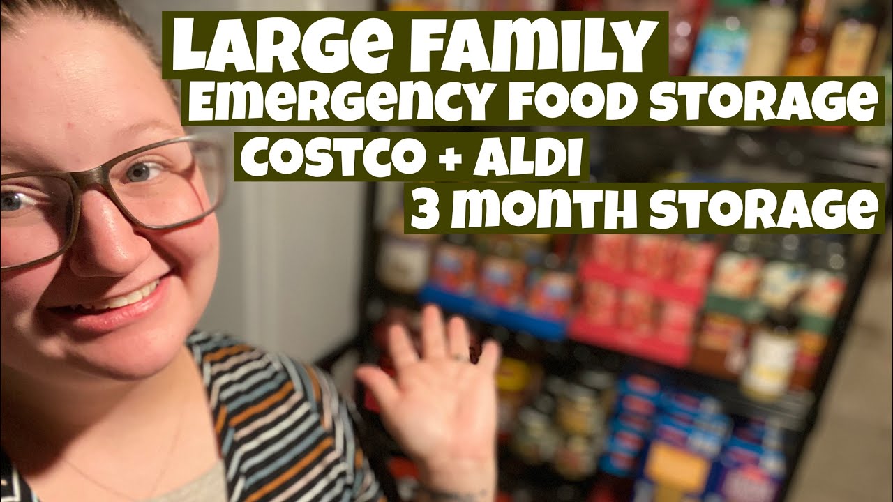 LARGE FAMILY EMERGENCY FOOD STORAGE - - Family of SIX - - THREE MONTH ...