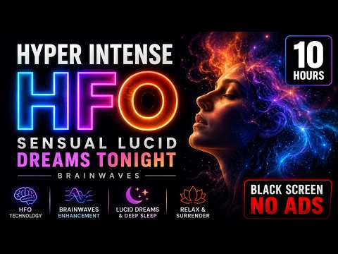 Hyper Intense HFO | Sensual Lucid Dreams Tonight | Brainwaves | Black Screen | NO ADS | 10 Hours