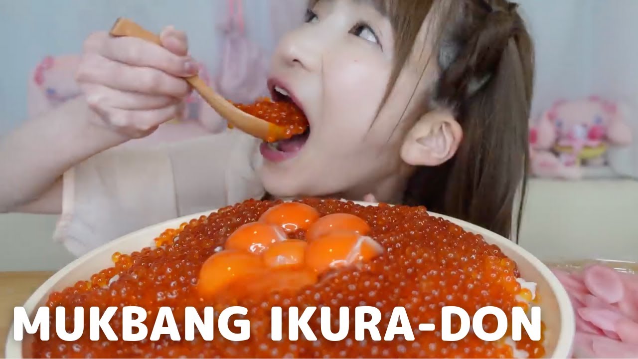 [MUKBNAG] HUGE Salmon roe bowl - Japanese Idol big eater Moeazu - YouTube