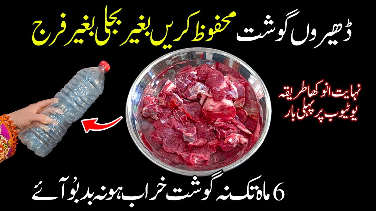 How To Save Meat With & Without Freezer For A Long Time/Remove Meat ...