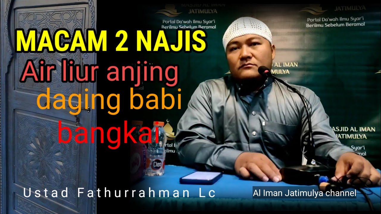 Najis air liur anjing, daging babi dan bangkai - YouTube