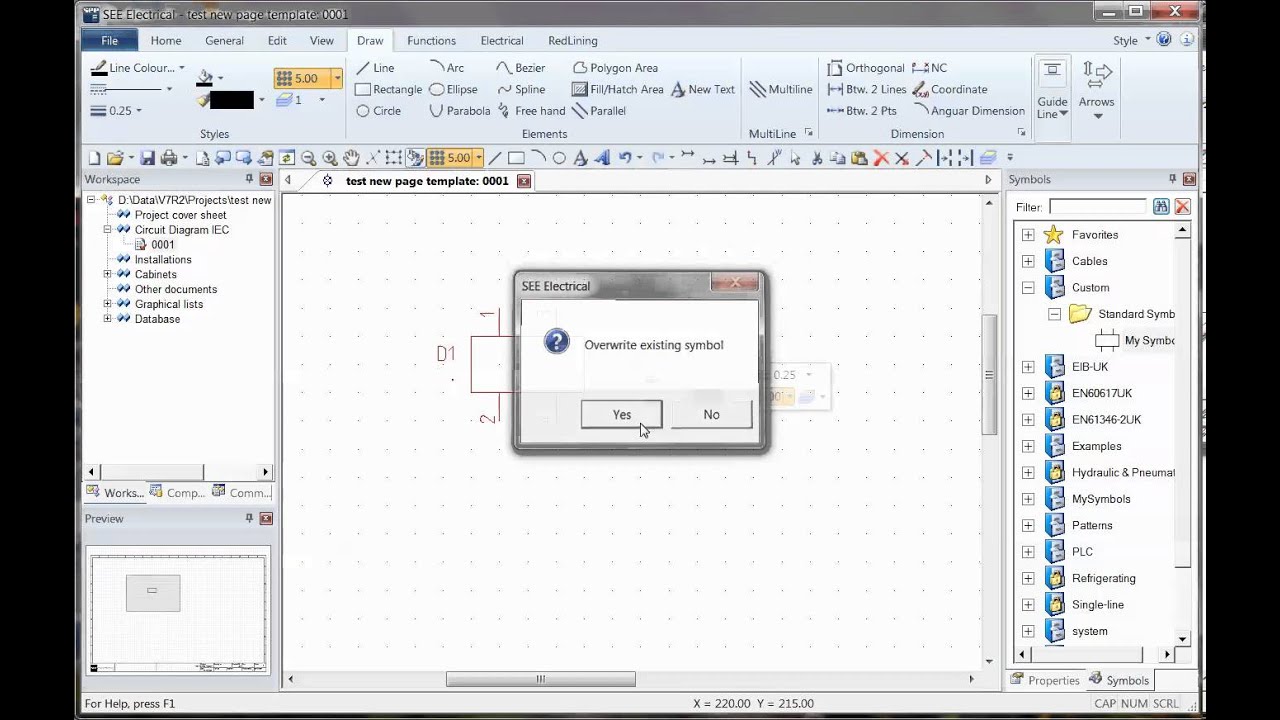 Basic Symbol Modification V7R2 - YouTube