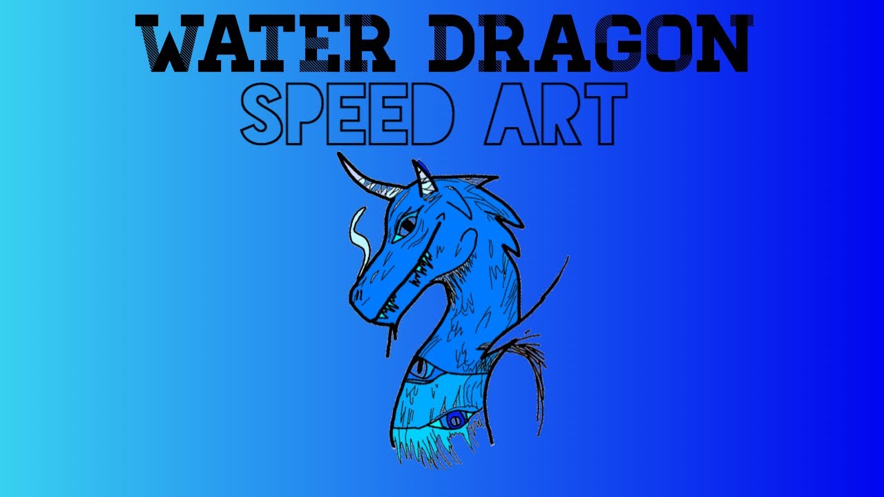 Water Dragon Speedpaint (FlipaClip Animation Process 2018) - YouTube