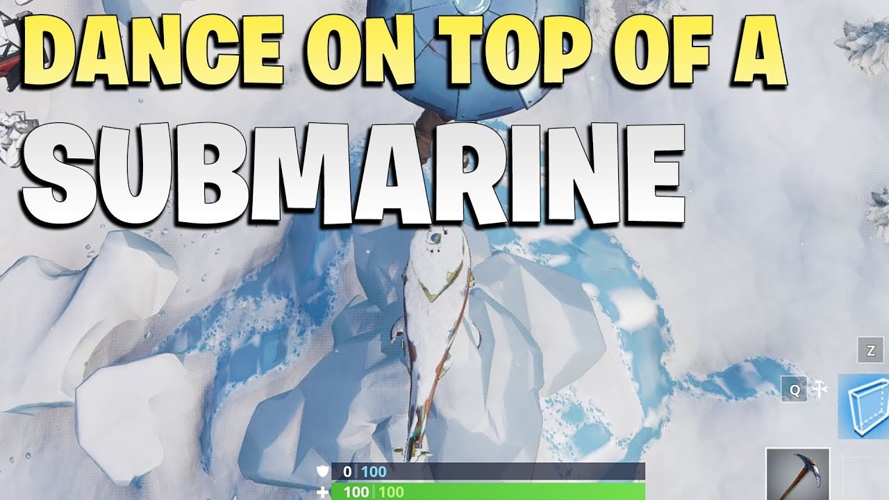 Dance on Top of a SUBMARINE - Fortnite season 7 week 1 challenge - YouTube
