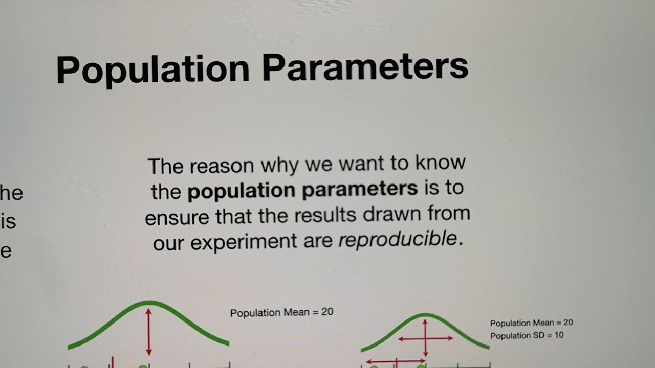 Population parameters in statistics - YouTube