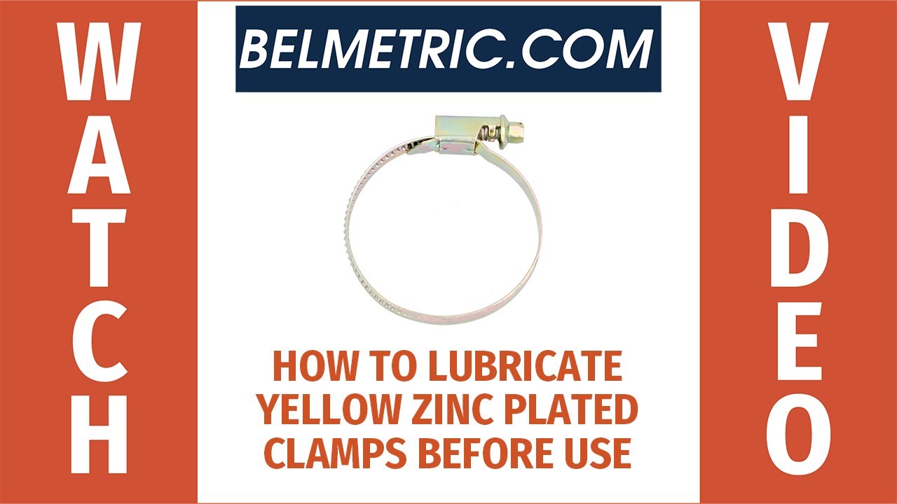 How To Lubricate Yellow Zinc Plated Clamps Before Use - YouTube