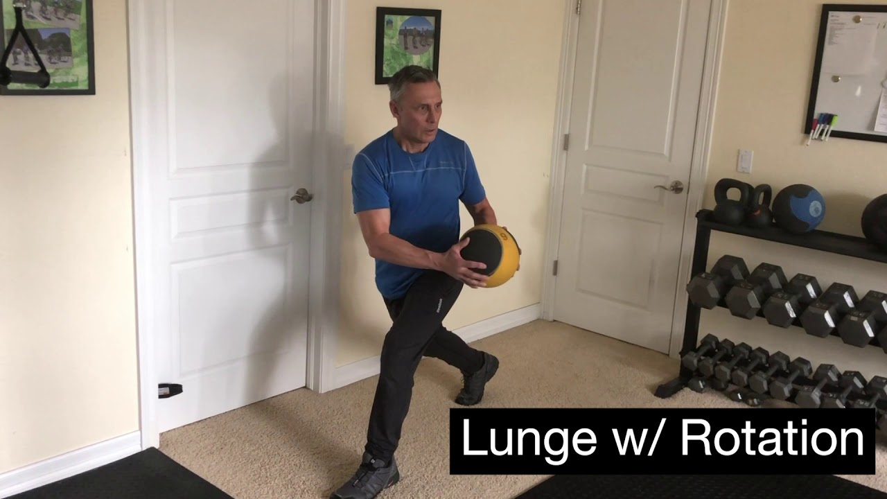 Lunge w/Rotation - YouTube
