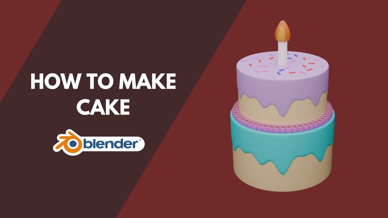 Create a Cake in Blender - YouTube