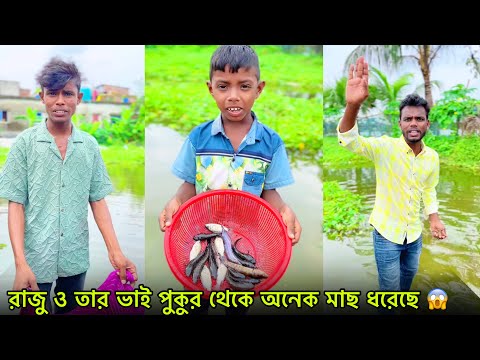 রাজু ও তার ভাই পুকুর থেকে অনেক মাছ ধরেছে 😱 Raju & Brother Fishing Fun | Part 22 | NLF Sohel Official