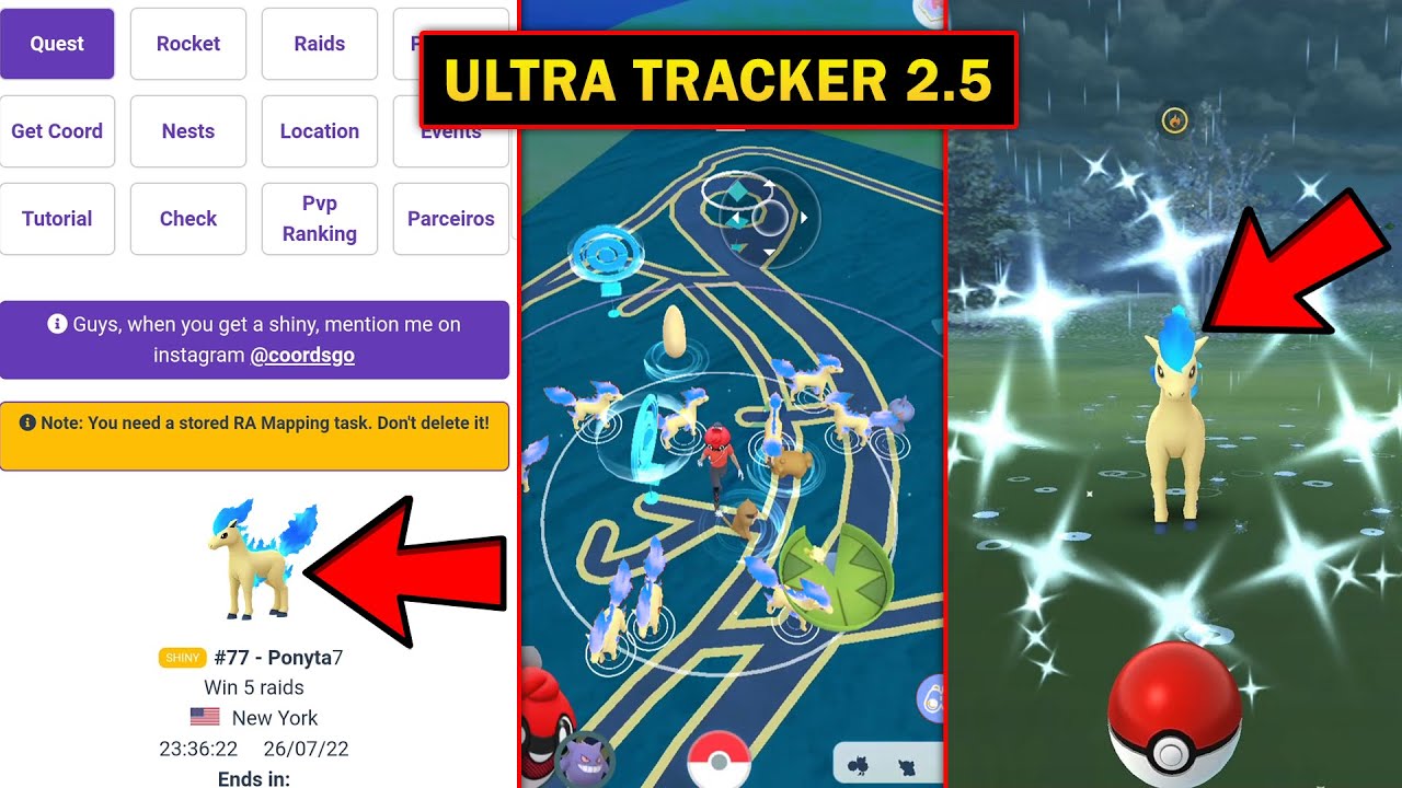 Pokemon Go New Ultra Tracker 2.5 | Pokemon Go Shiny Hunting Tracker ...