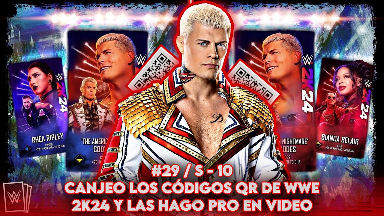 WWE SUPERCARD #29 CANEJO LOS CÓDIGOS QR DE WWE 2K24 Y LAS HAGO PRO EN ...