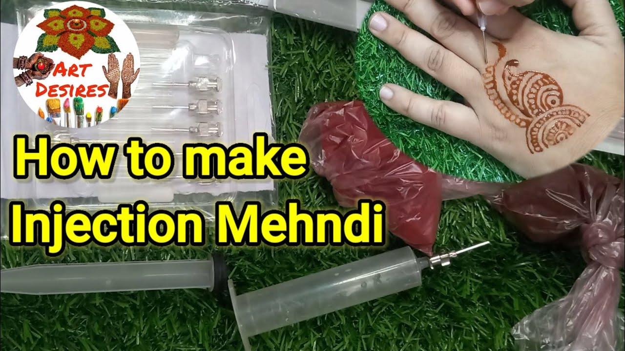 How to Use Mehndi with an Injection: Injection Mehndi Design Tutorial ...