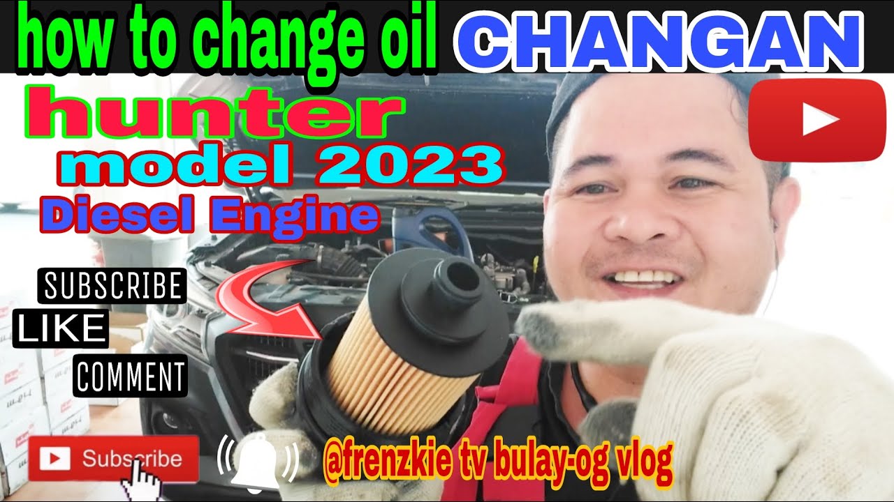 How to change oil changan hunter model 2023 (diesel engine ...