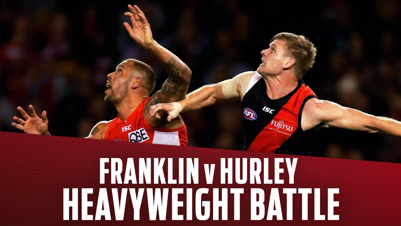Heavyweight duel: Hurley v Buddy | Round 19, 2018 | AFL - YouTube