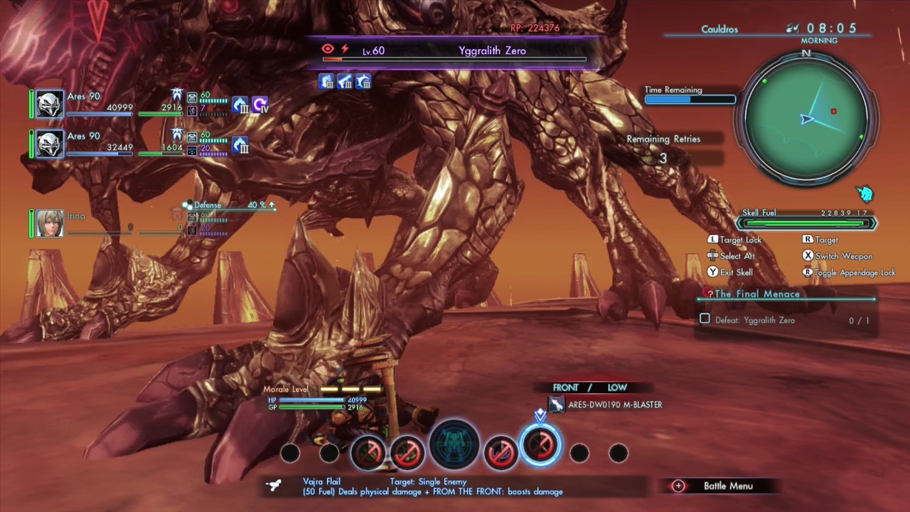 Xenoblade Chronicles X: 100 Clear E17 Yggralith Zero - YouTube