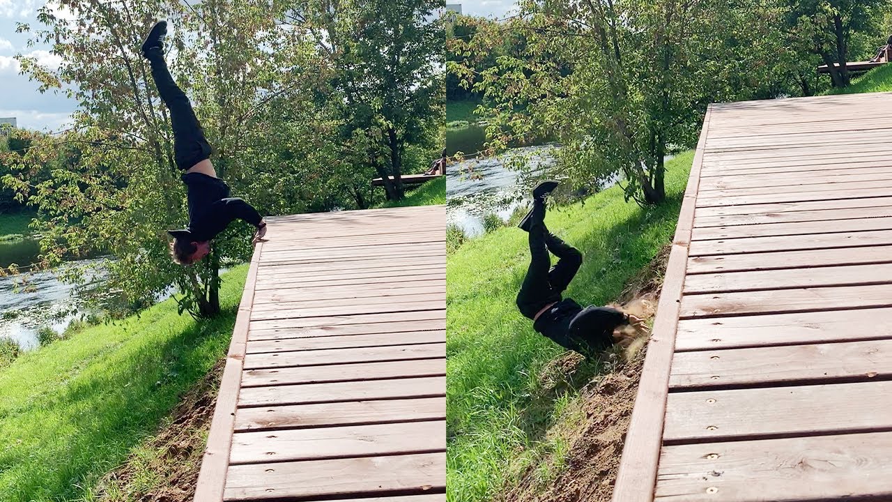 Funniest Handstand Fail While Doing Forward Roll Down || WooGlobe ...