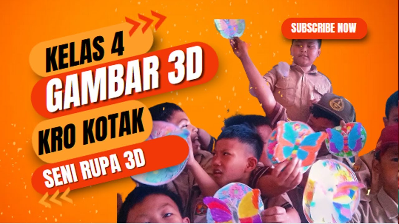Menggambar 3D kreasi siswa kelas IV - YouTube