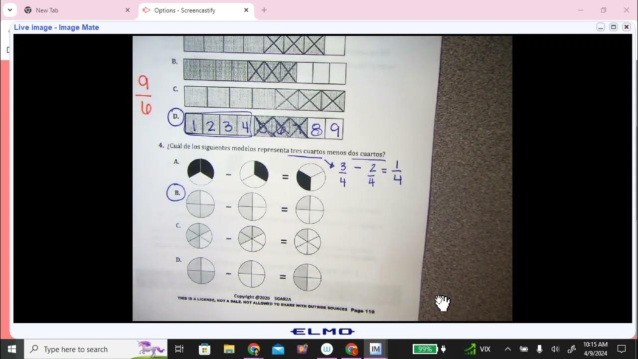 STAAR Countdown #2: Adding and Subtracting Fractions SPANISH - YouTube
