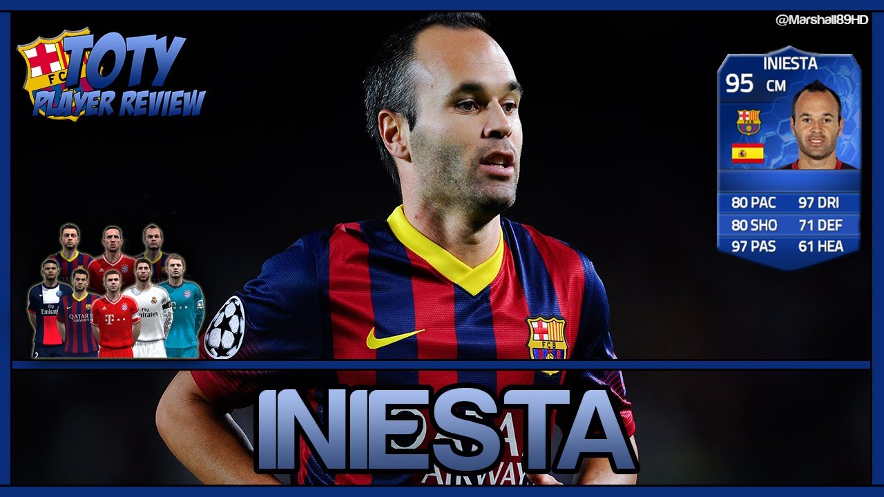 FIFA 14 UT - Andres Iniesta TOTY Player Review || 95 Team of the Year ...