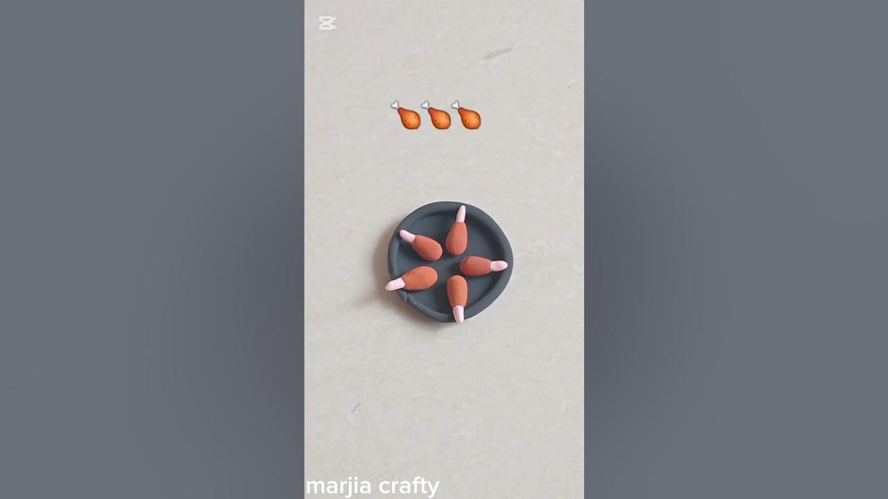Chicken try #clay #craft #chicken fry#marjia crafty - YouTube