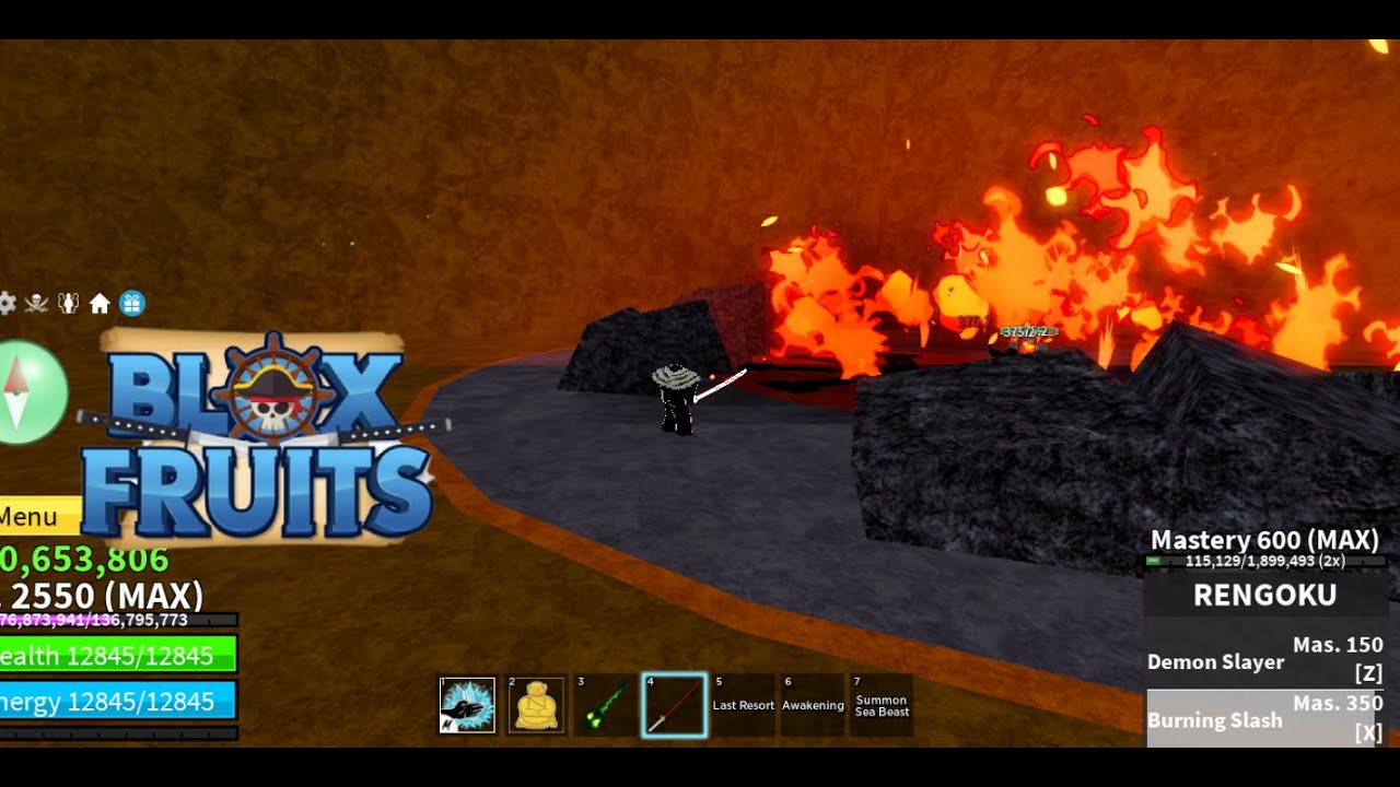 Rengoku Rework Showcase and Damage | Blox Fruits Update 20 - YouTube