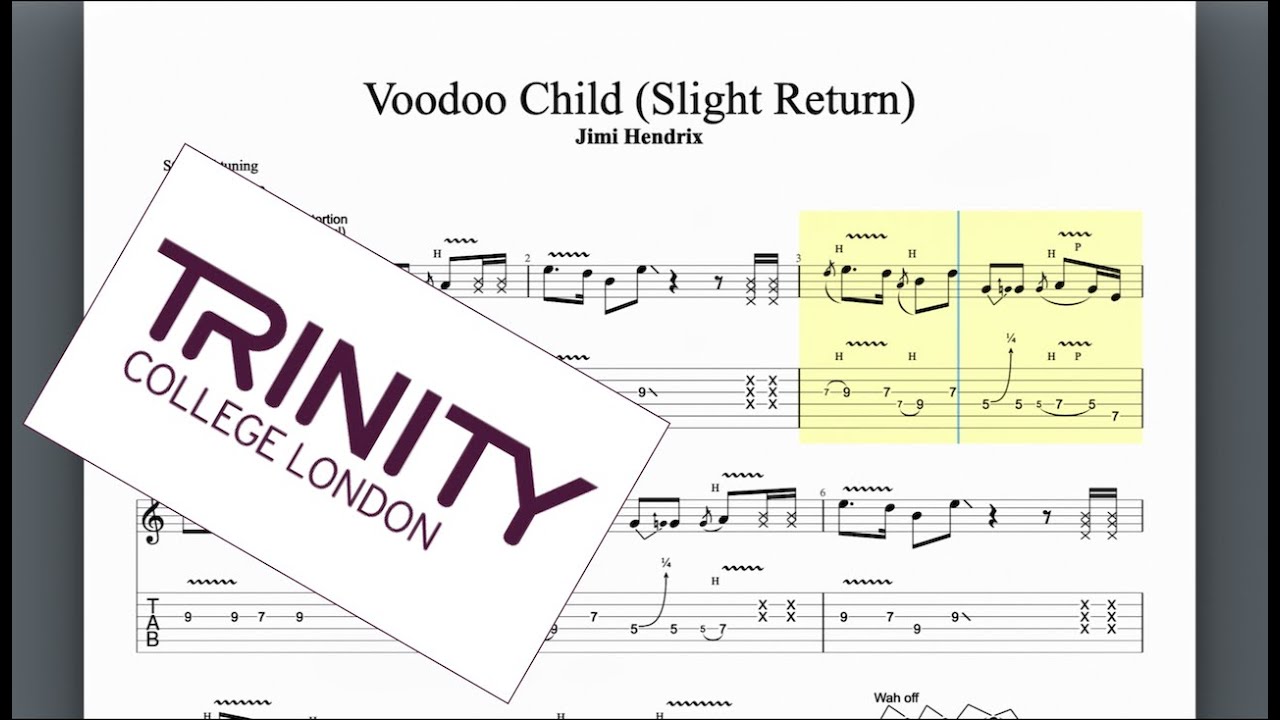 Voodoo Child Trinity Grade 7 Guitar - YouTube