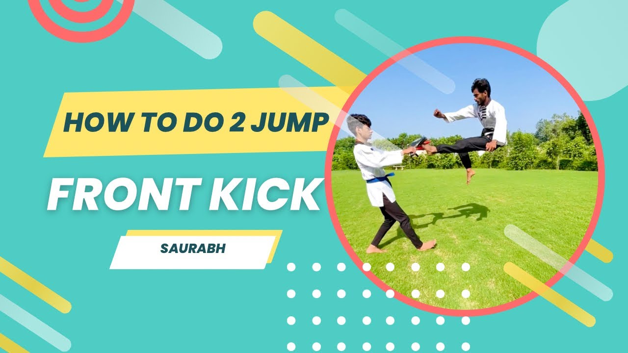 How to do 2 jump front kick #youtube #360kick #trending #jumpingkick # ...