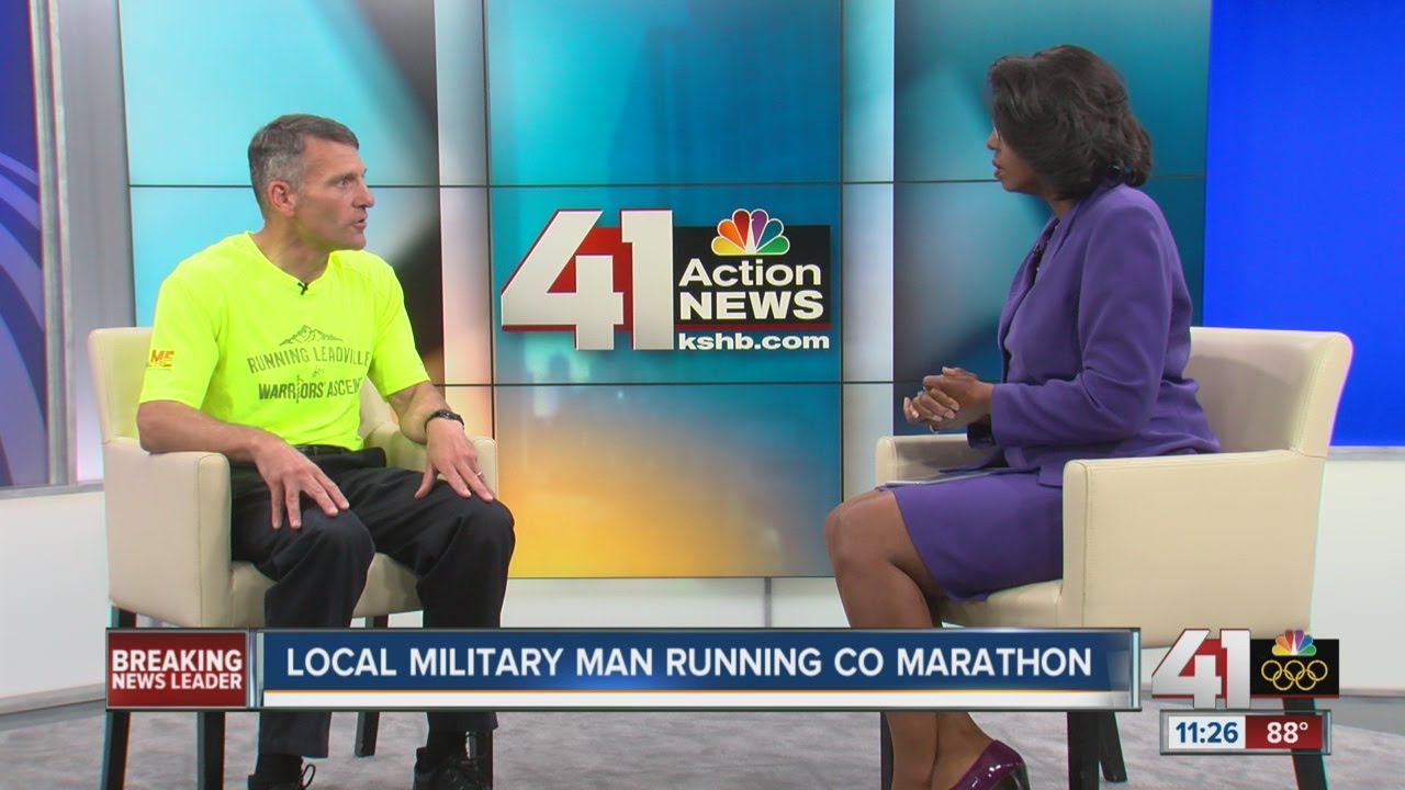 Local military man running Colorado marathon - YouTube