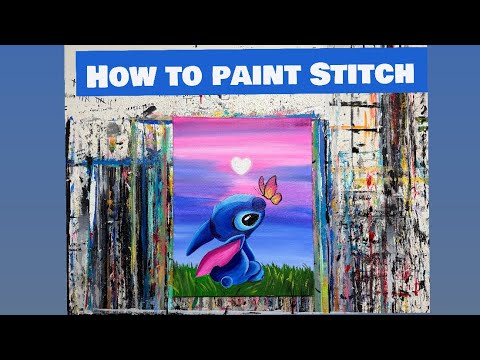 How to paint Stitch - YouTube