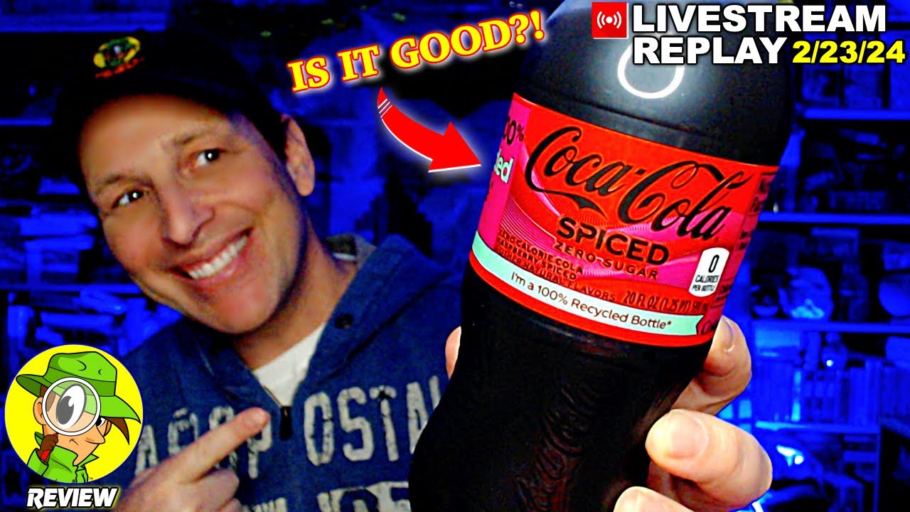 Coca-Cola® SPICED ZERO SUGAR Review 🥤🚫🍬 Livestream Replay 2.23.24 ...