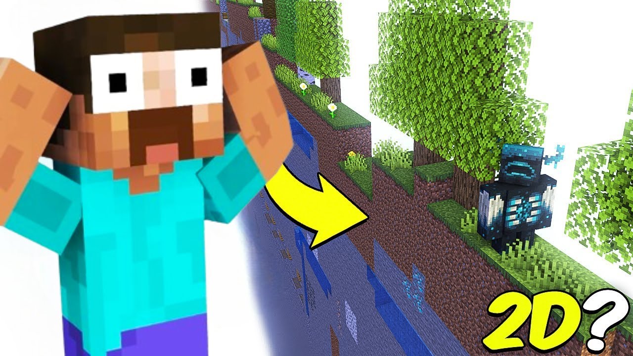 Minecraft But, It is a 2D World! - YouTube