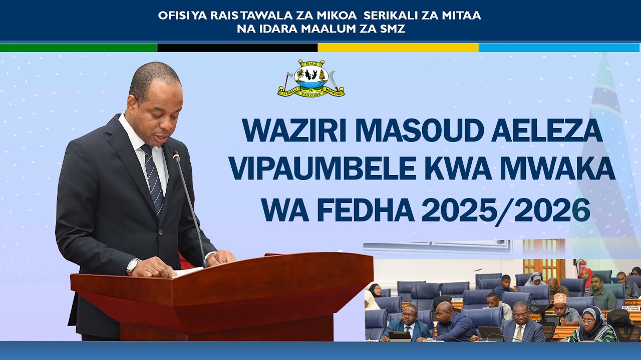 VIPAUMBELE VYA BAJETI KWA MWAKA WA FEDHA 2025/2026 OR-TAMISEMIM SMZ ...