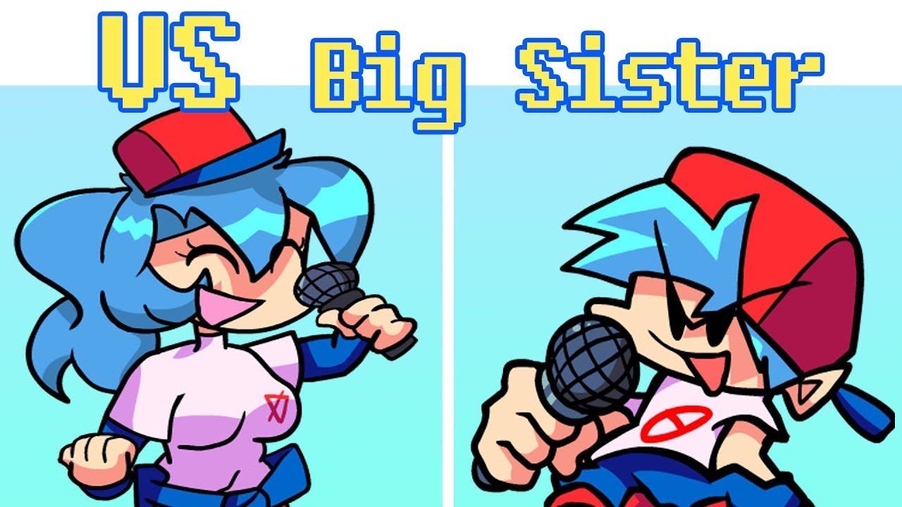 Friday Night Funkin' - VS Big Sis Full Week + Cutscenes (FNF Mod/Hard ...