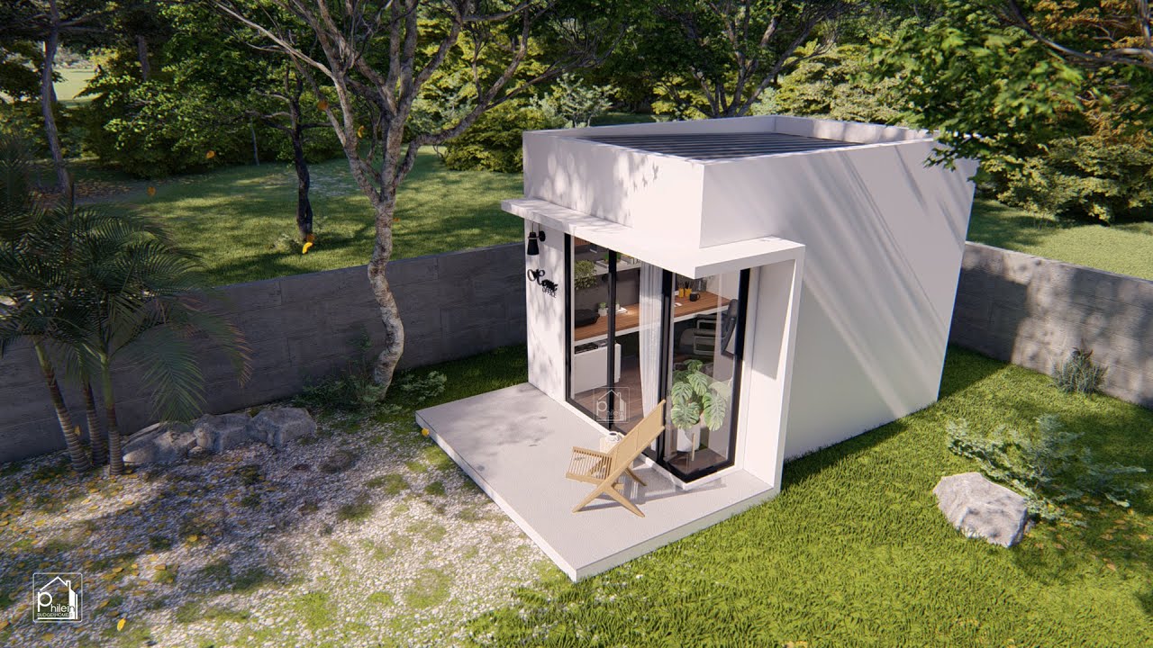ZIRCON | SMALL OFFICE POD You Can Build in Your BACKYARD | 129sqft TINY ...