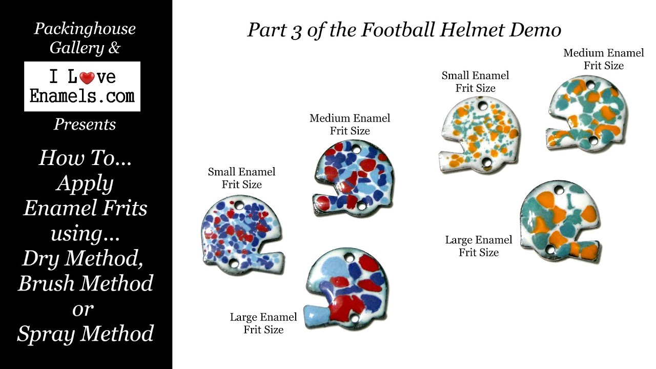 Part 3 Working with Enamel Frits using a Kiln - Applying Frit- (3 ...