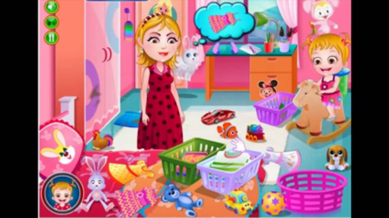 Baby Hazel Cleaning Time - YouTube