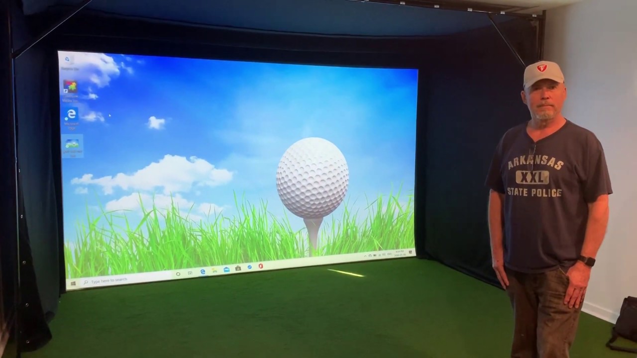 Frame Kit Golf Simulator Install By InHome Golf For Small Spaces - YouTube